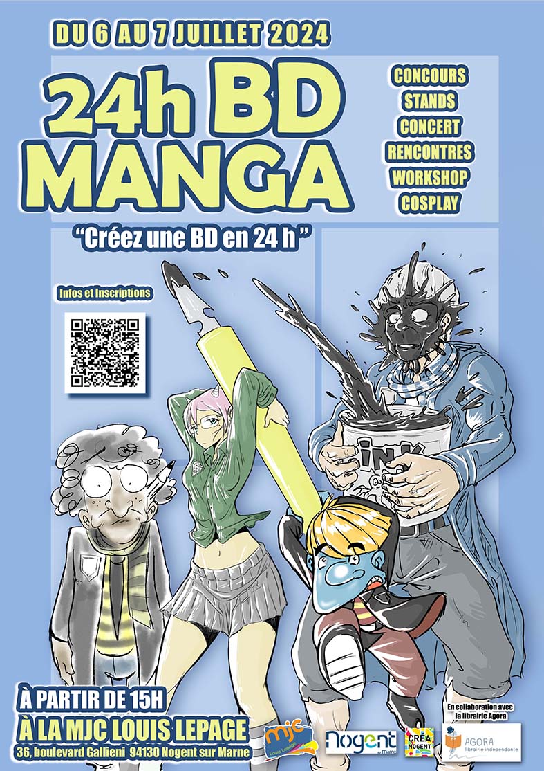 Concours de dessin > 24h BD Manga - Ville de Nogent-sur-Marne